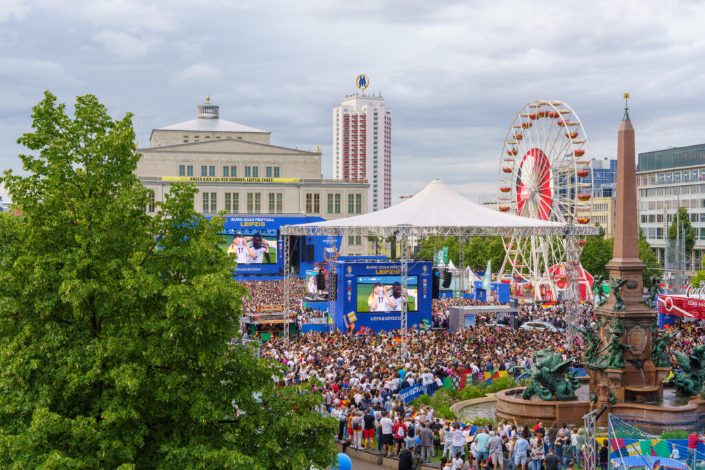 Rückblick auf die Fan Zone Augustusplatz in Leipzig zur UEFA EURO 2024